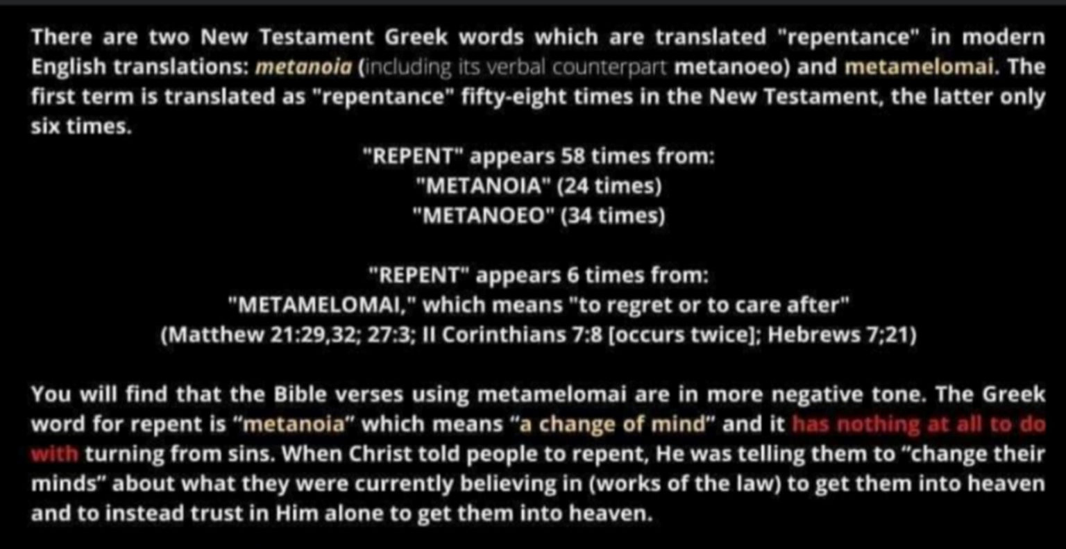 Understanding the word Repentance | Your Bible Questions Answered
